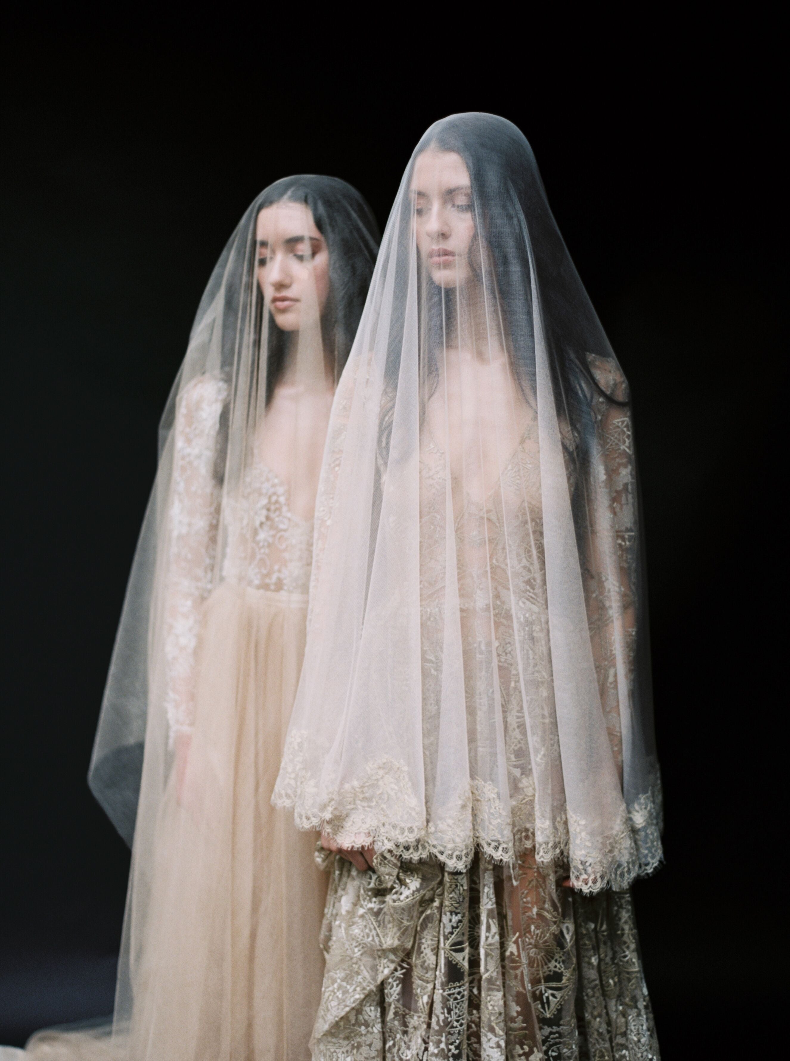 Stunning Sheer Silk Veil – Emily Riggs