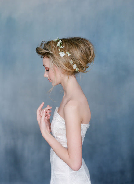 Ivory Lace Tulle And Silk Strapless Wedding Dress | Strapless Godet ...