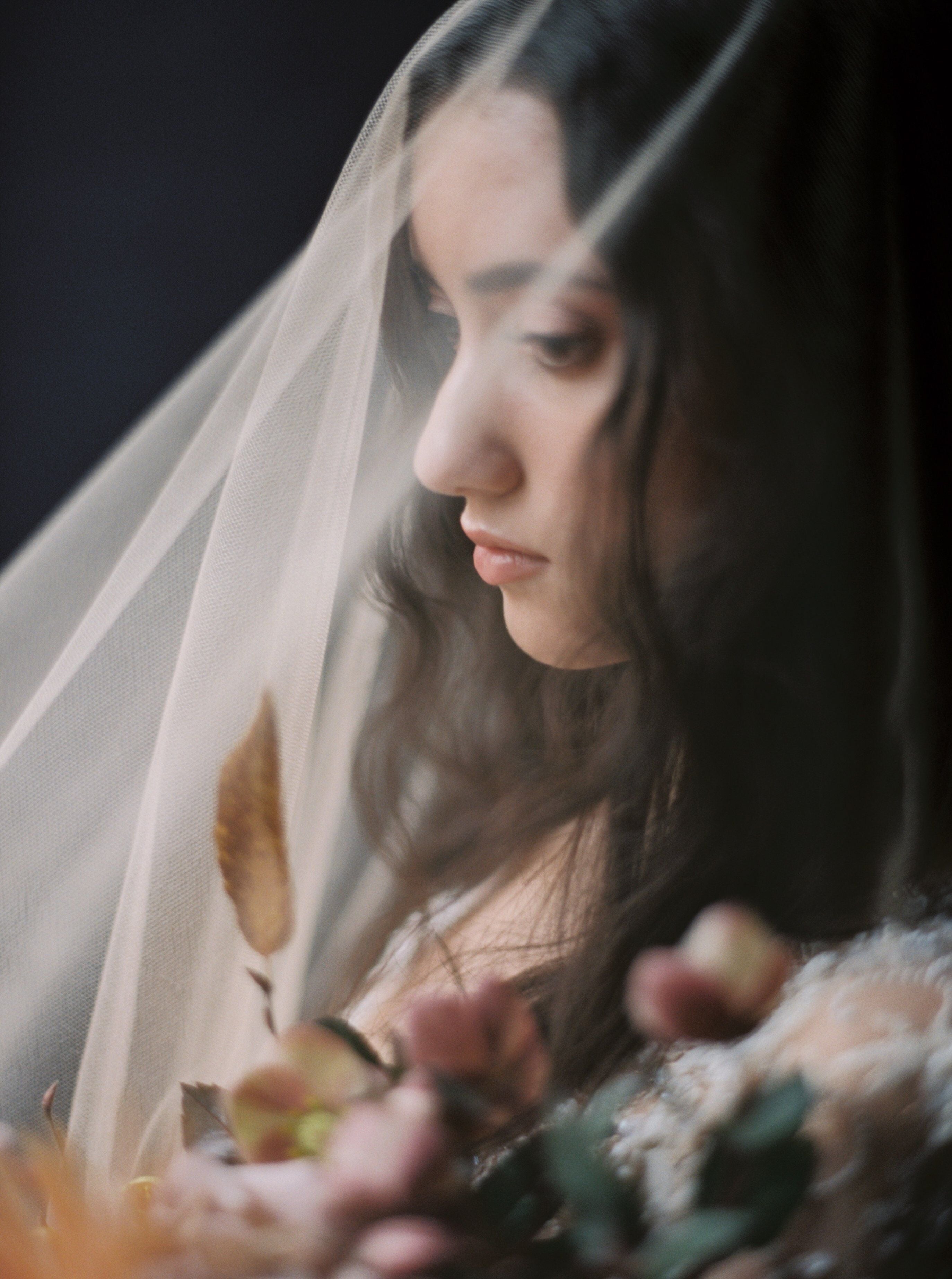 Stunning Sheer Silk Veil – Emily Riggs