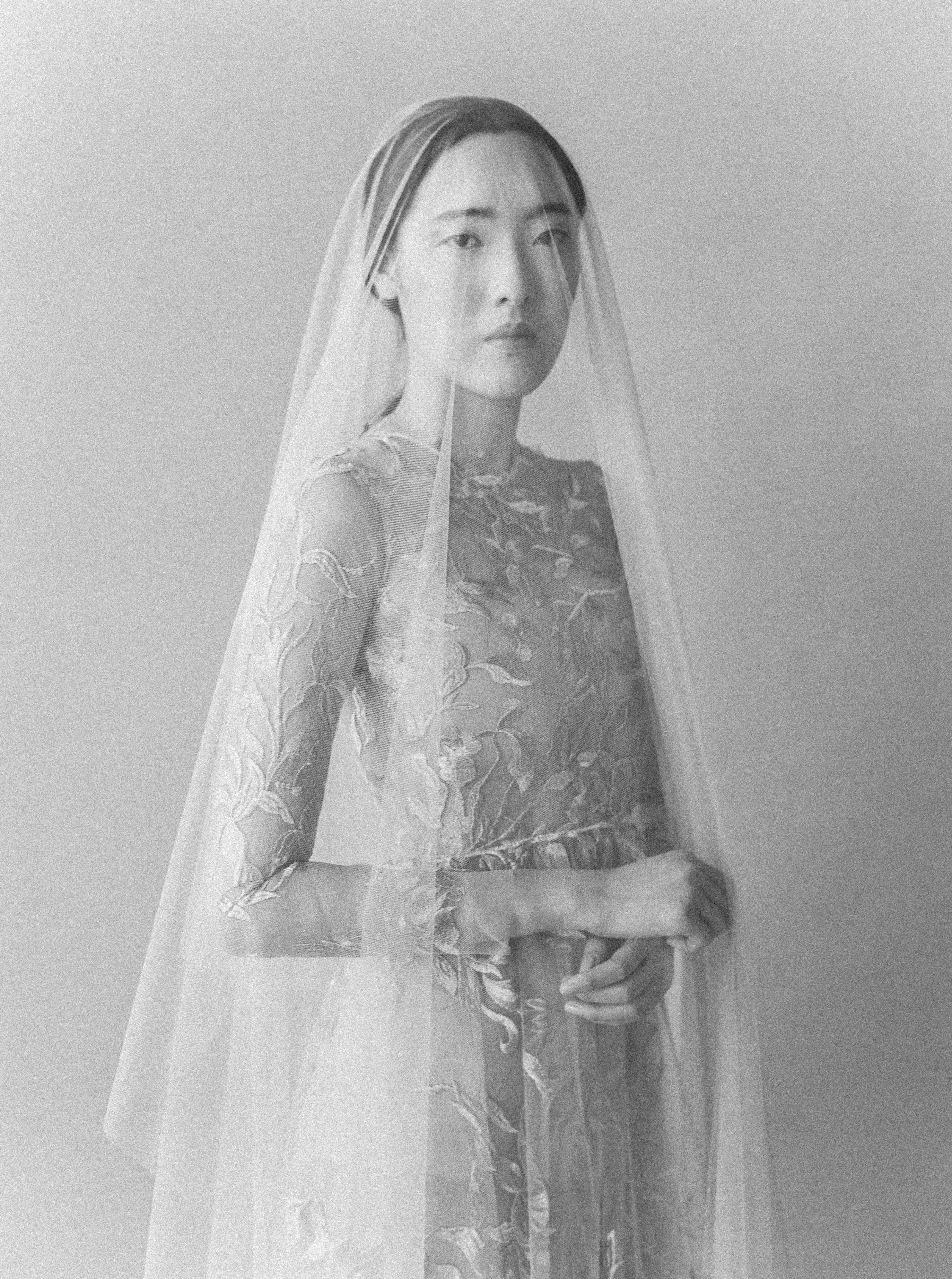Stunning Sheer Silk Veil – Emily Riggs