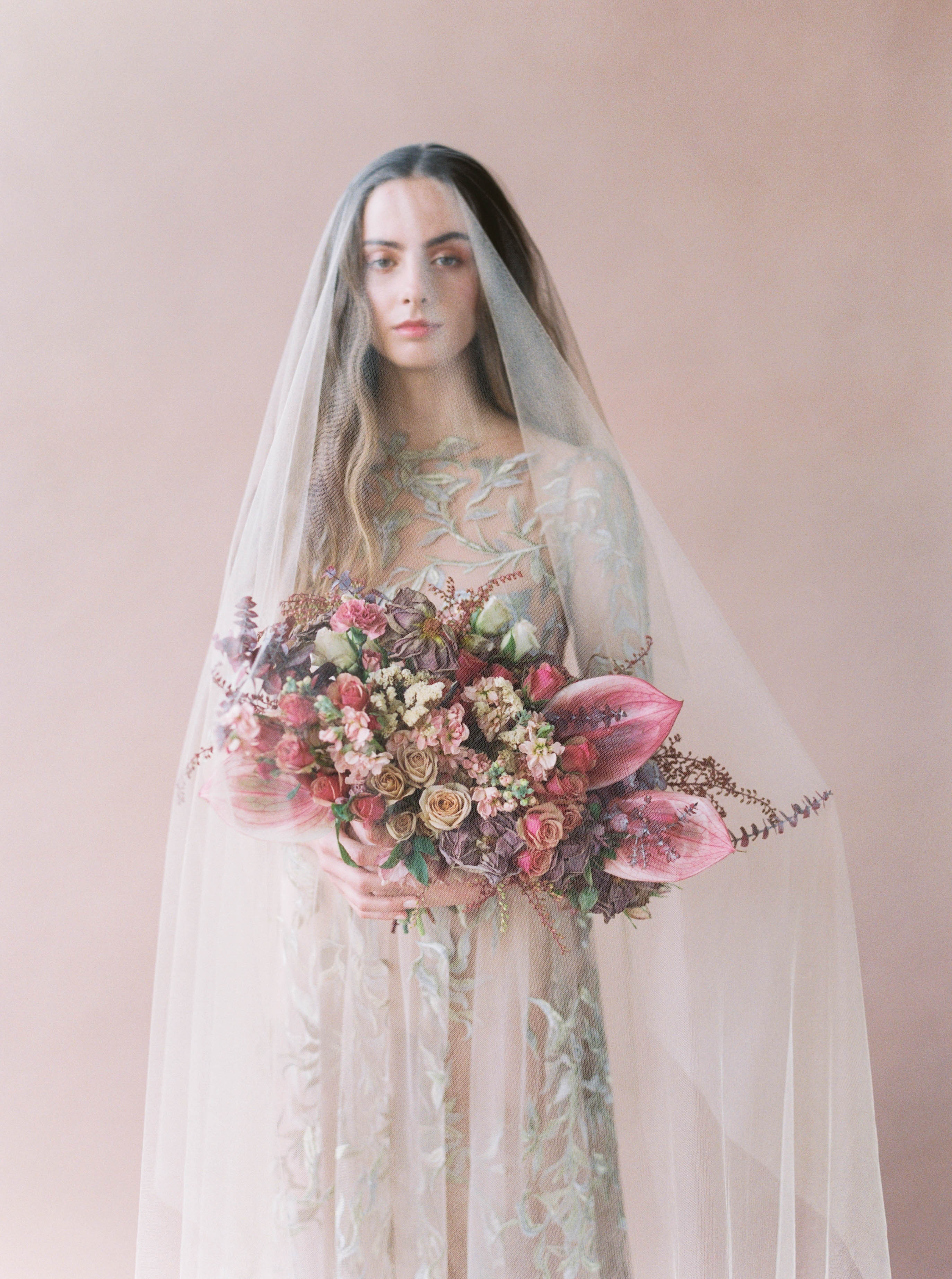 Stunning Sheer Silk Veil – Emily Riggs