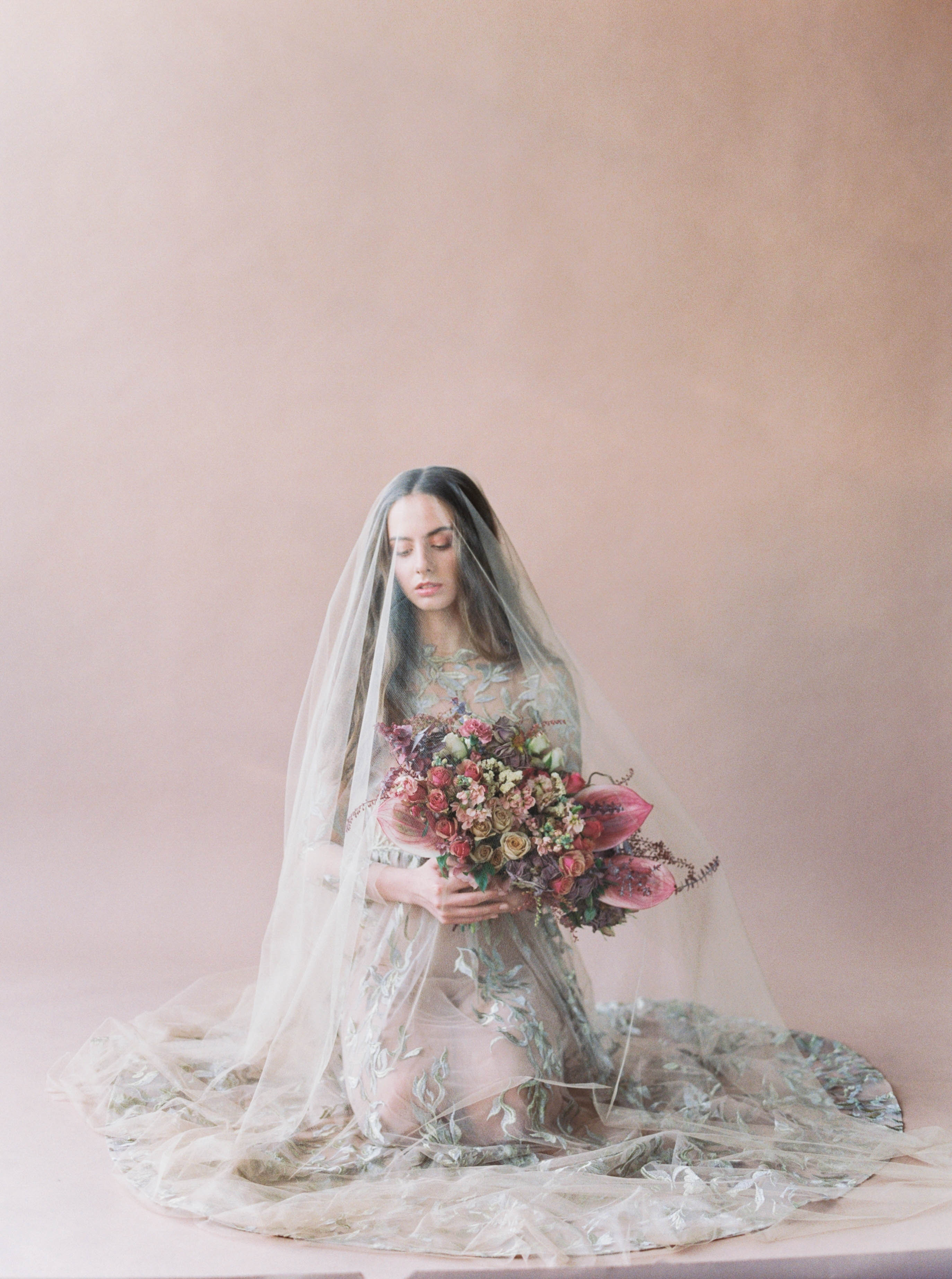 Stunning Sheer Silk Veil – Emily Riggs